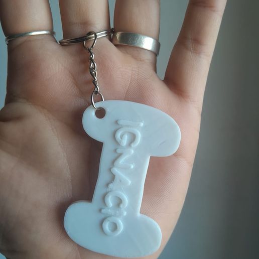 Free STL file Key ring name IGNACIO 🔑 ・3D printer design to download・Cults