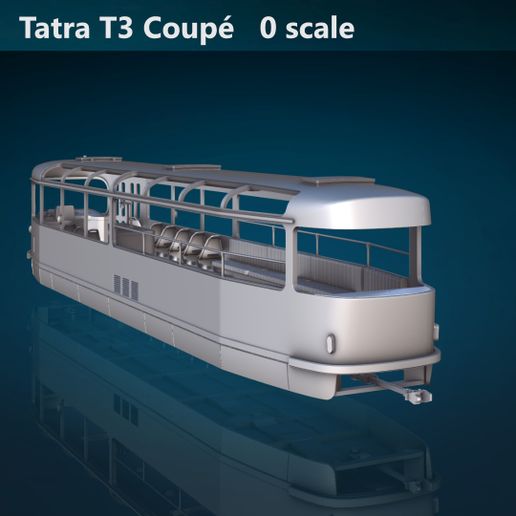 🚋 Tatra T3 Coupe 0 scale・ STL File for 3D printing・Cults
