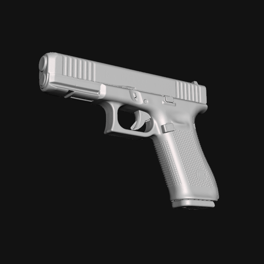 🔫 Glock 17 Gen 5 Real Size Scan 3D Gun Mold・ STL File for 3D printing・Cults