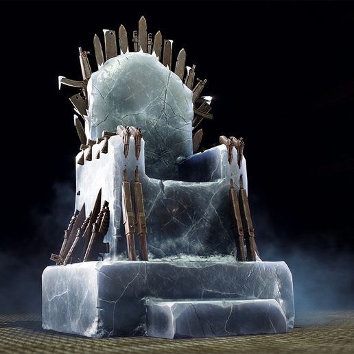 🧊 RUST ICE THRONE 3D PRINT STL・ STL File for 3D printing・Cults