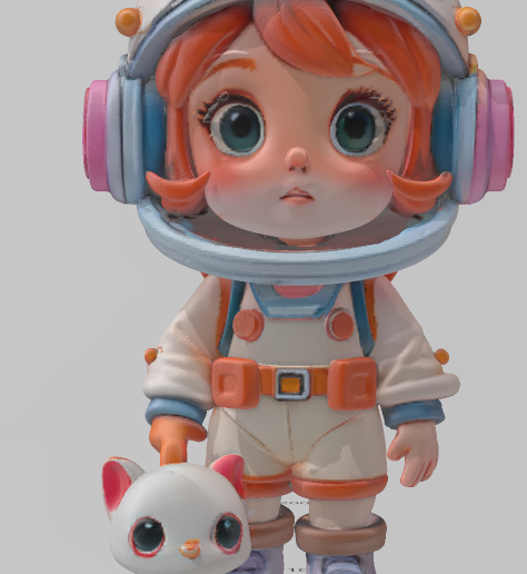 STL file little girl in a spacesuit 👧 ・Design to download and 3D print ...