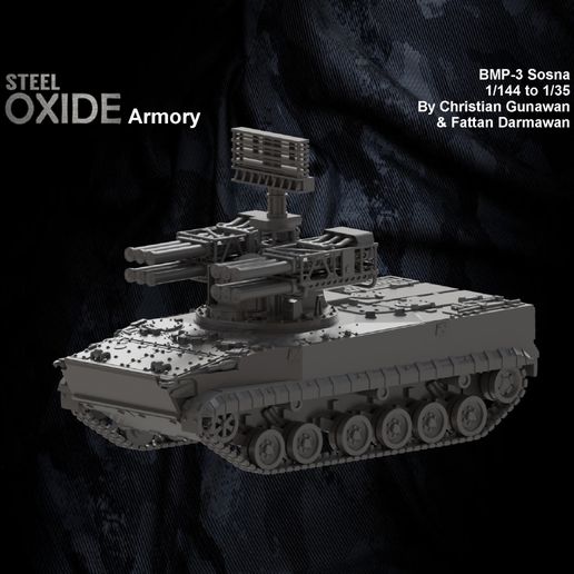 STL file BMP-3 9M337 Sosna-R 🪖 ・3D printer design to download・Cults