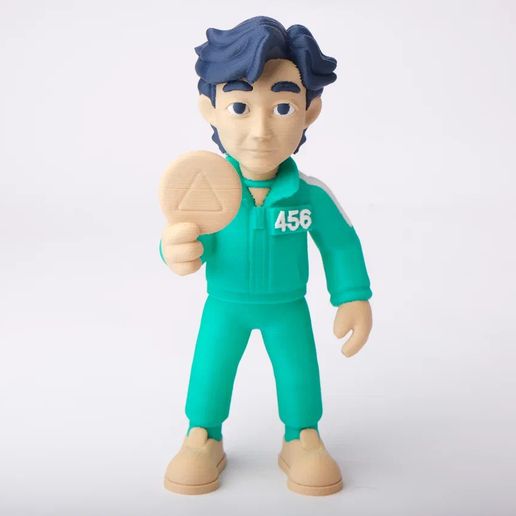 🦑 Squid Game Inspired Seong Gi-hun Player 456 Figurine・Free STL File ...