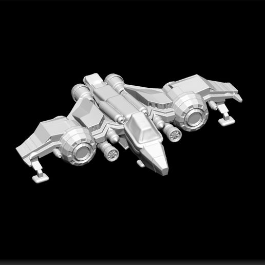 STL file Spacecraft 3D Print Model - Futuristic Vehicle STL File - Sci ...