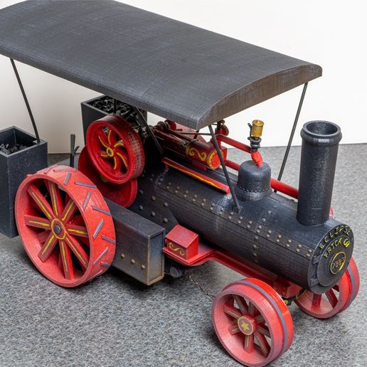 😤 Frick Eclipse Steam Tractor G Scale (1:24)・ STL File for ・Cults