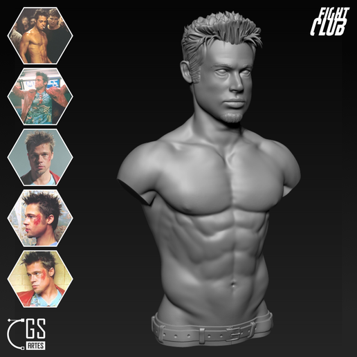 🎬 TYLER DURDEN - FIGHT CLUB・ STL File for ・Cults