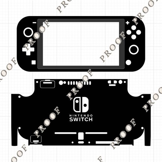 🕹️ Nintendo Switch Lite - digital template - SVG - digital download・ 3D ...