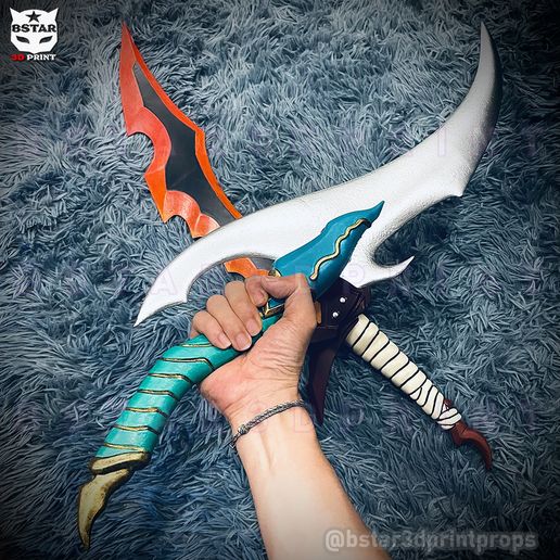 🗡️ Baruka Dagger High Quality - Solo Leveling Cosplay・ STL File for 3D ...