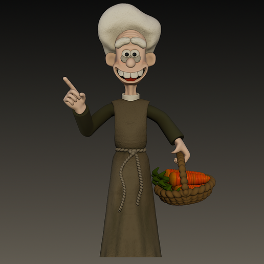 👾 Reverend Clement Hedges - Wallace and Gromit・ STL File for 3D ...
