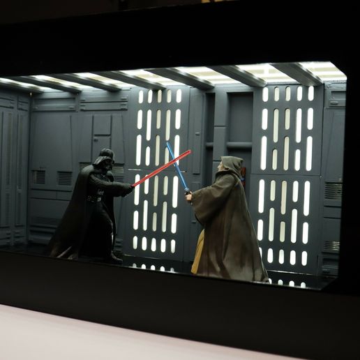⭐ STAR WARS INSIDE DEATH STAR DIORAMA - DIORAMA INSIDE DEATH STAR ...
