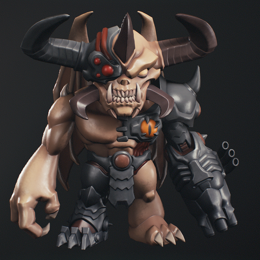 🎲 CyberDemon - Doom: Dark Ages Toy・ 3D File for 3D printing・Cults