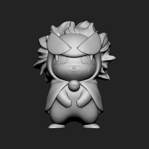 🐉 Pokemon - Pikachu Cosplay Gastly・Free STL File for ・Cults