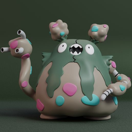 🐉 Pokemon - Garbodor・ STL File for 3D printing・Cults