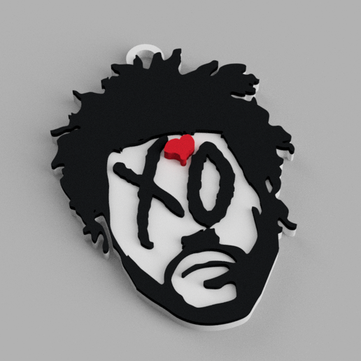 🗝️ The Weeknd Logo , keychain - pendant - earring・ STL File for ・Cults