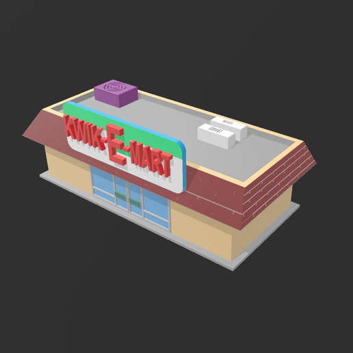 STL file KWIK -E - MART / TIENDA DE APU 🦸 ・Model to download and 3D ...