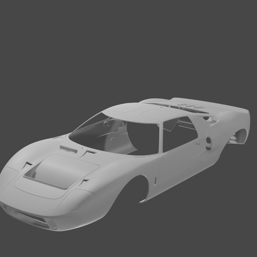 🚙 1964 Ford GT40 RC Body Shell (1:10 Scale)・ STL File for 3D printing・Cults