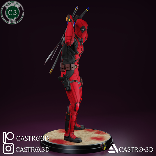 🎨 Deadpool - Deadpool and Wolverine fan art・ 3D File for 3D printing・Cults