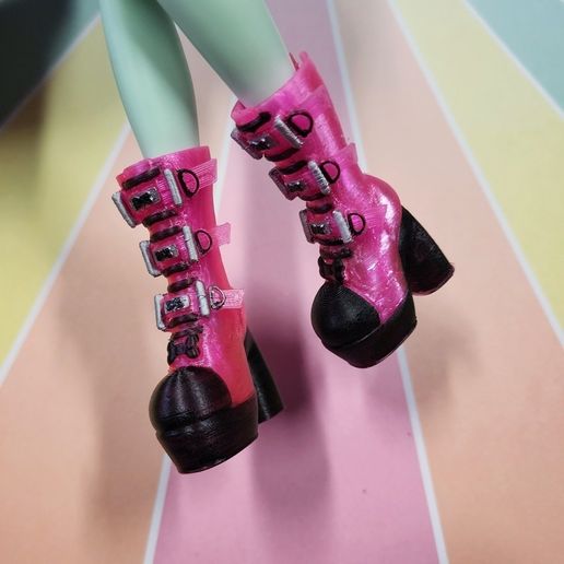 👹 G3 Monster High & Rainbow High Demonia-Inspired Strappy Tall Boots ...