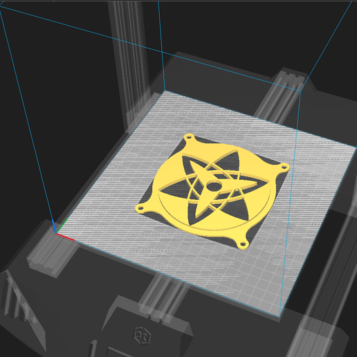 🥷 Fan Grill / Grid pc Sasuke Mangekyo・Free STL File for 3D printing・Cults