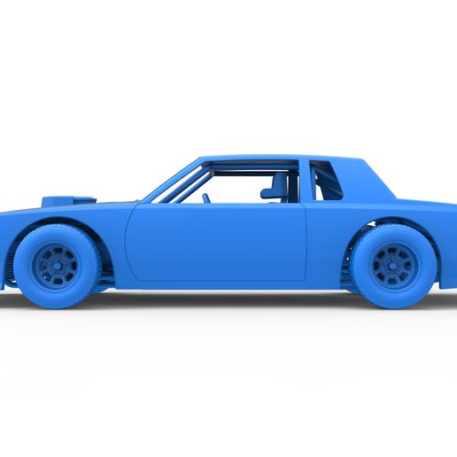 🏎️ Diecast Vintage dirt late model race car Scale 1:25・ 3D File for ・Cults