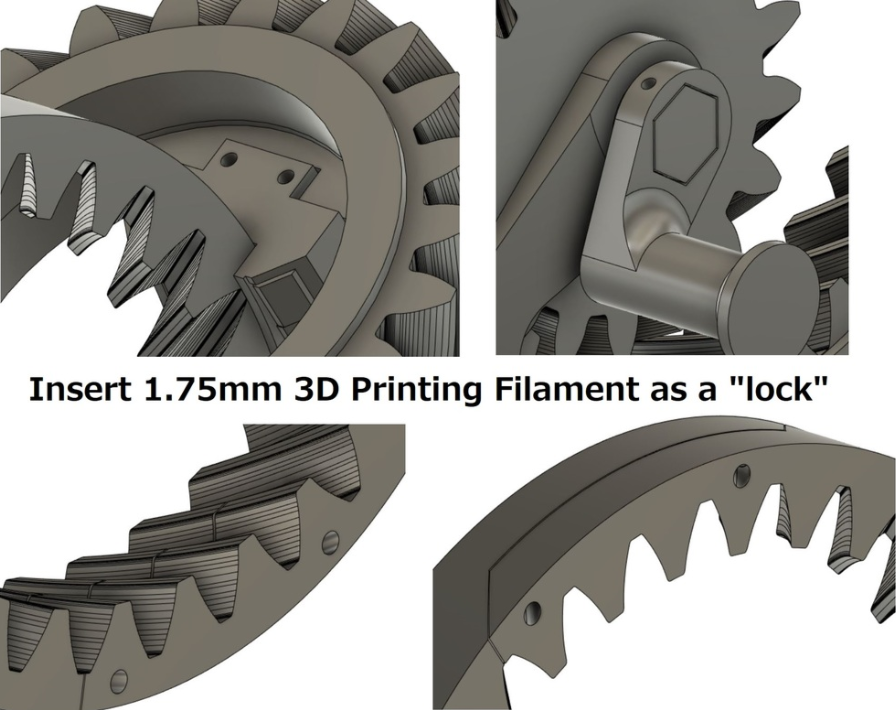 Fichier STL Engrenage hélicoïdal Objet cinétique・Modèle pour impression 3D à télécharger・Cults