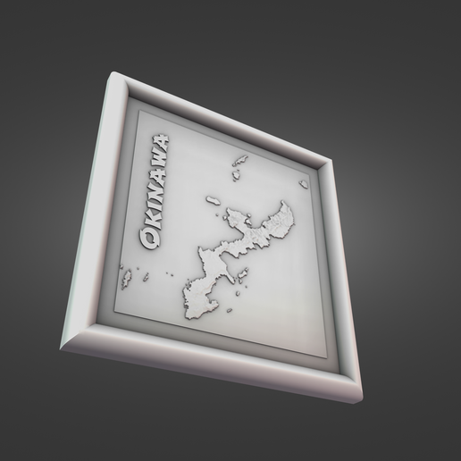 🏝️ Okinawa Island 沖縄島 3D Relief・ STL File for 3D printing・Cults