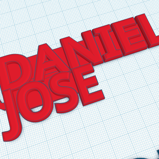 STL file KEYCHAIN WITH NAME DANIEL JOSE 🗝️ ・Model to download and 3D ...