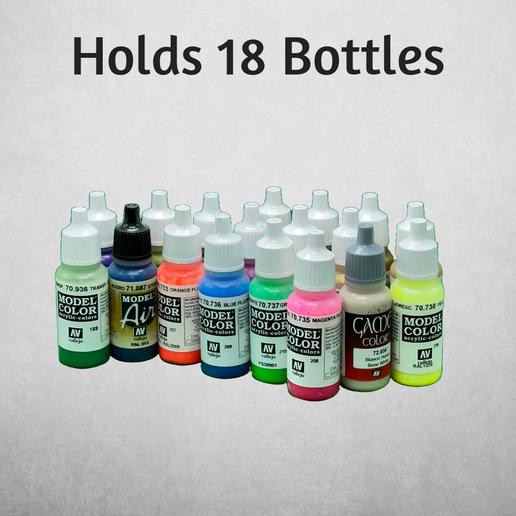 🎨 Modular Paint Bottle Rack for Vallejo, Model Color, Model Air, Game ...