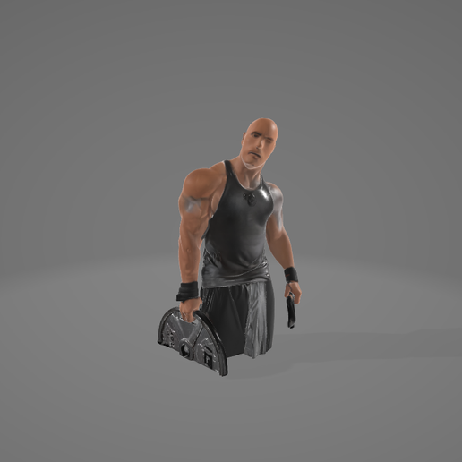 🗿 Dwayne Johnson・ STL File for 3D printing・Cults