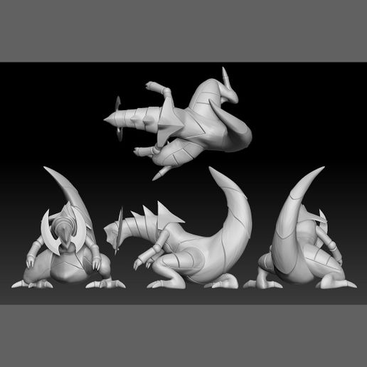 🐉 Pokemon Axew Fraxure Haxorus・ STL File for 3D printing・Cults