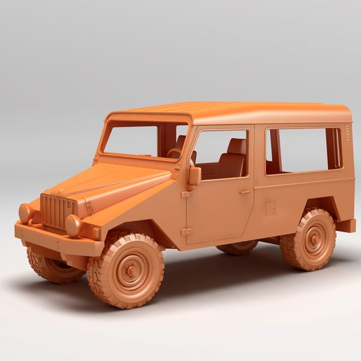 🚗 UMM Cournil Hatchback 1:64・ STL File for 3D printing・Cults