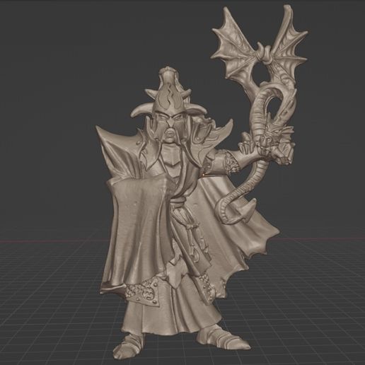 🧝 Dark Elf Lord on Foot Dark Guard VERSION 1・ 3D File for 3D printing・Cults