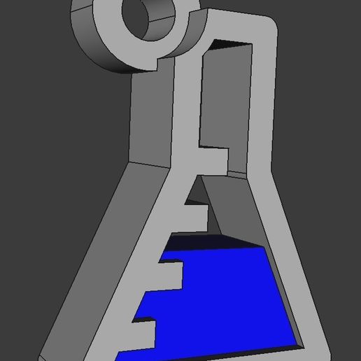 🗝️ Keyring ErlenMeyer・ STL File for 3D printing・Cults