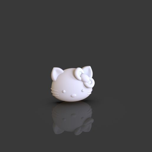👋 Sanrio: Hello kitty head 01・Free STL File for 3D printing・Cults