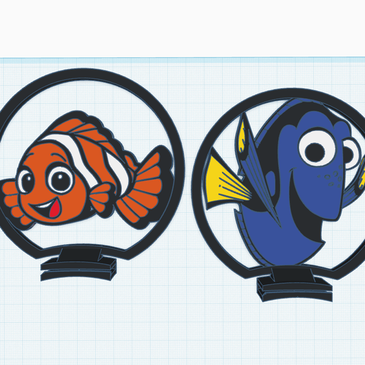 👾 Nemo Dori Disney Ears・ STL File for 3D printing・Cults