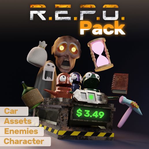 🛒 REPO Pack : Character - Cart - Assets - Enemies・ 3D File for 3D ...