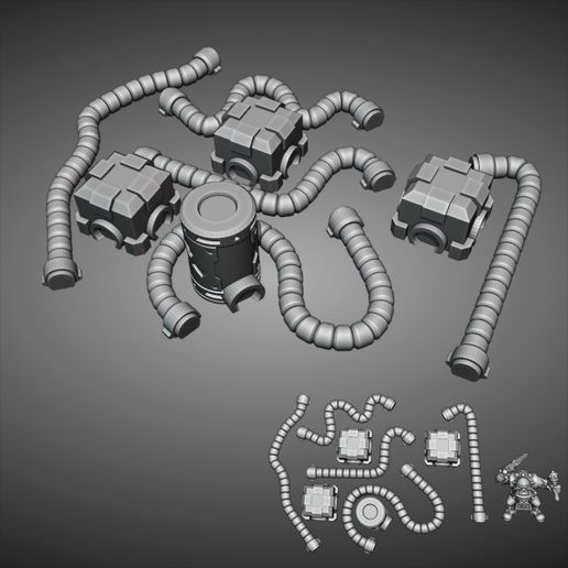 🔌 Cables for scatter terrain・ STL File for 3D printing・Cults