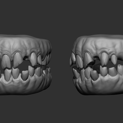 👹 21 Creature + Monster Teeth・ 3D File for ・Cults