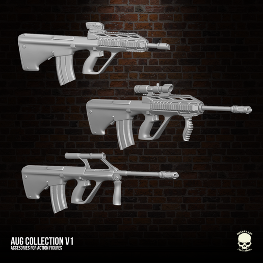 🪖 AUG Collection V1 3D printable files for Action Figures・ STL File for ...