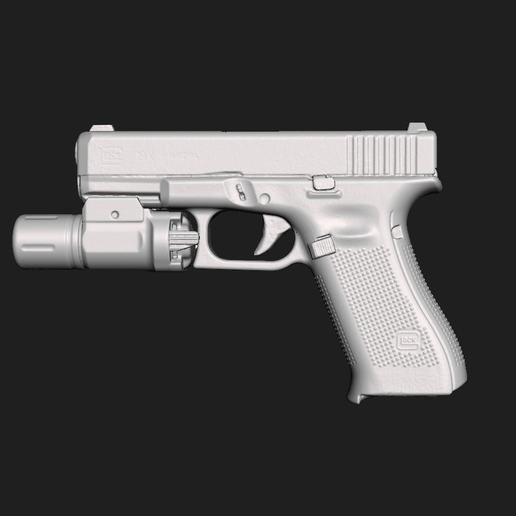 🔫 Glock 19 X Modlite PL350 C Real Size Scan 3D Gun Mold・ STL File for ...