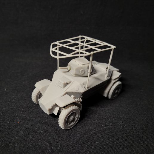 3D file 40M Csaba Armoured Car + 3 Tankmen (Hungary, WW2) 🚗 ・3D printer ...