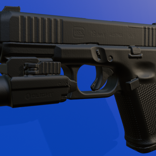 STL file Glock G19 gen5 + Baldr S Real size. 🔫 ・Model to download and ...