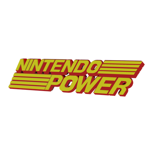 STL file 3D MULTICOLOR LOGO/SIGN - Nintendo Power (1988 Magazine) 🕹️ ...