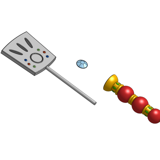 👾 Spongebob Inspired Sizzle Master Spatula Prop・ 3D File for 3D ...