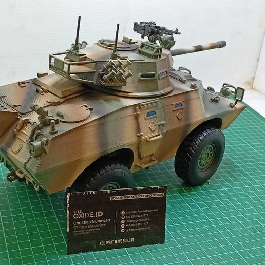 🇺🇸 US Cadillac V-150 Commando 90mm turret MECAR 90/28・ STL File for 3D ...