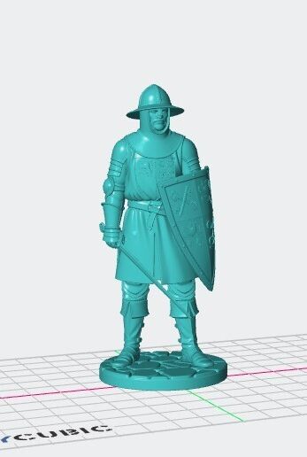🫡 European Medieval Infantryman - XIII-XIV Century | 3D Printable STL ...
