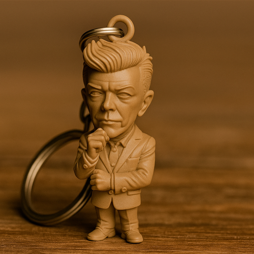 ️ David Bowie 5 Chibi Fan Art Versions (Figure & Keychain)・ 3D File for ...