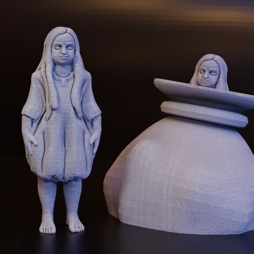 🧒 Child Girl NPC, Gertruda/Arabella (DND / TTRPG)・Free 3D File for ・Cults