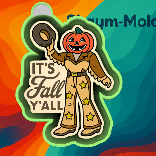 🎃🤠 It’s Fall Y’all – Freshie, Ornament, Resin & Candle Mold・ STL File ...