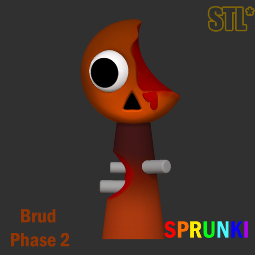 STL file STL Sprunki Incredibox Brud Phase Sprunki STL 3D Character ...
